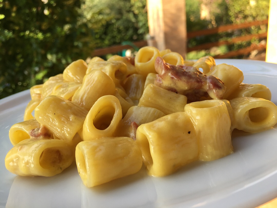 Mezze maniche alla carbonara